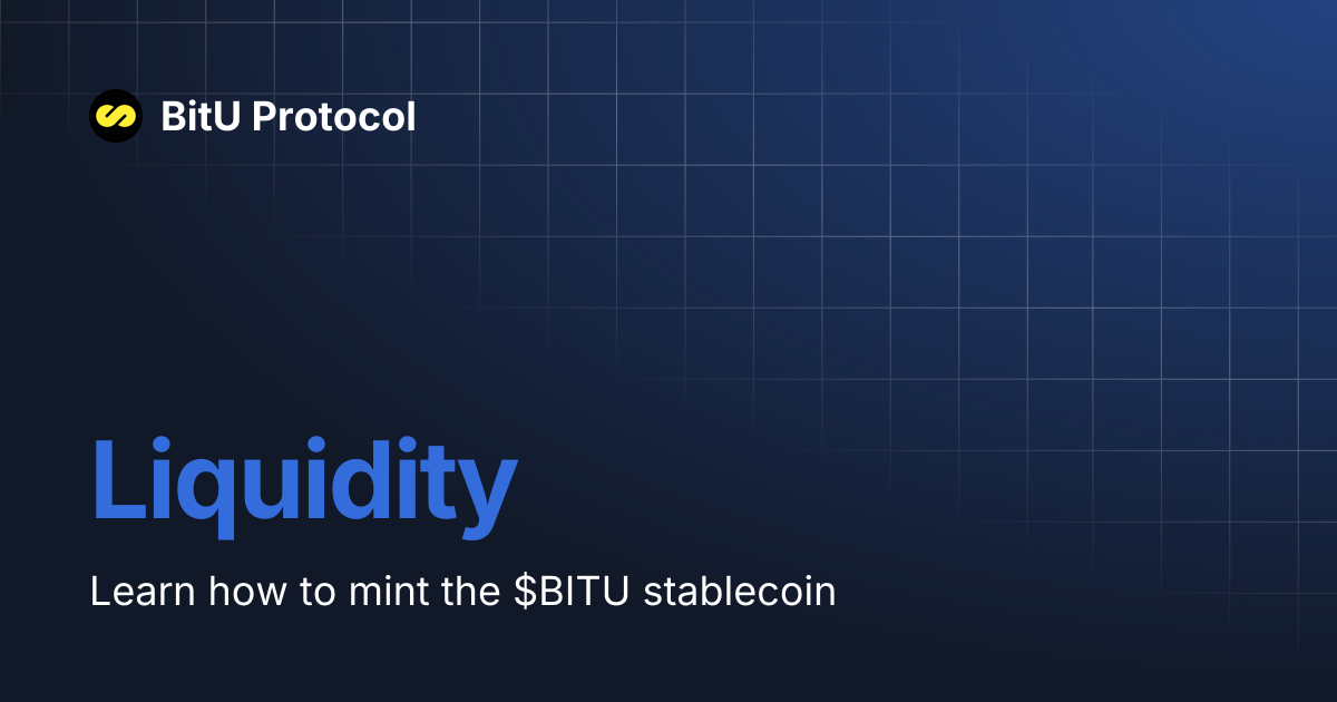 Liquidity | BitU Protocol