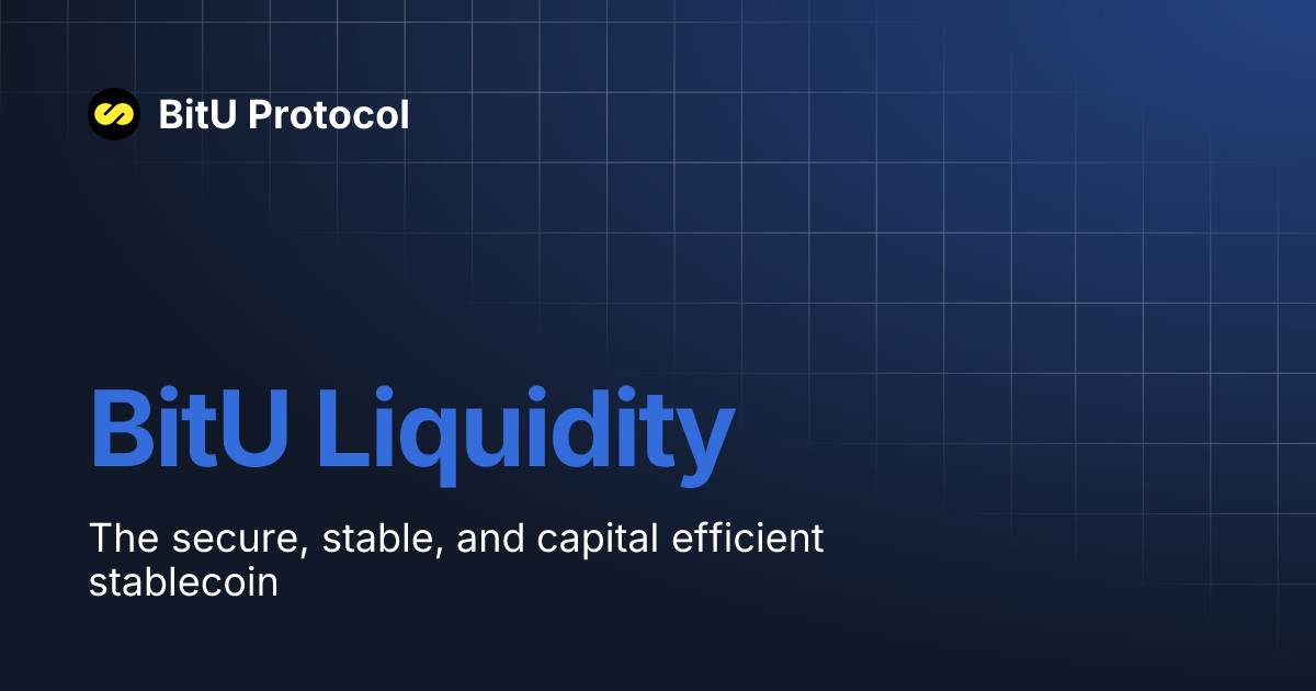 BitU Liquidity | BitU Protocol